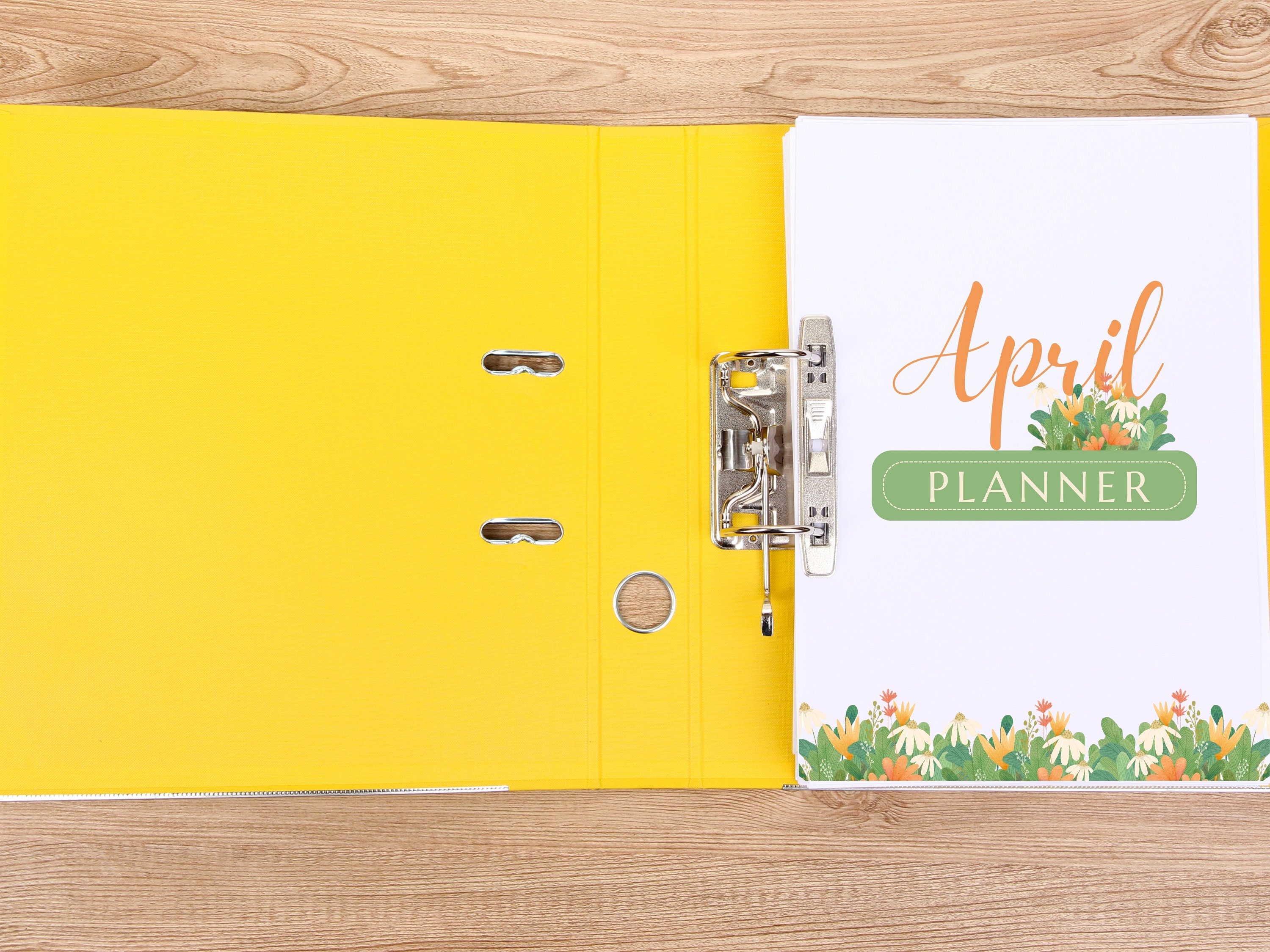 Printable April Planner, Monthly Planner, April Organizer, Daily ...