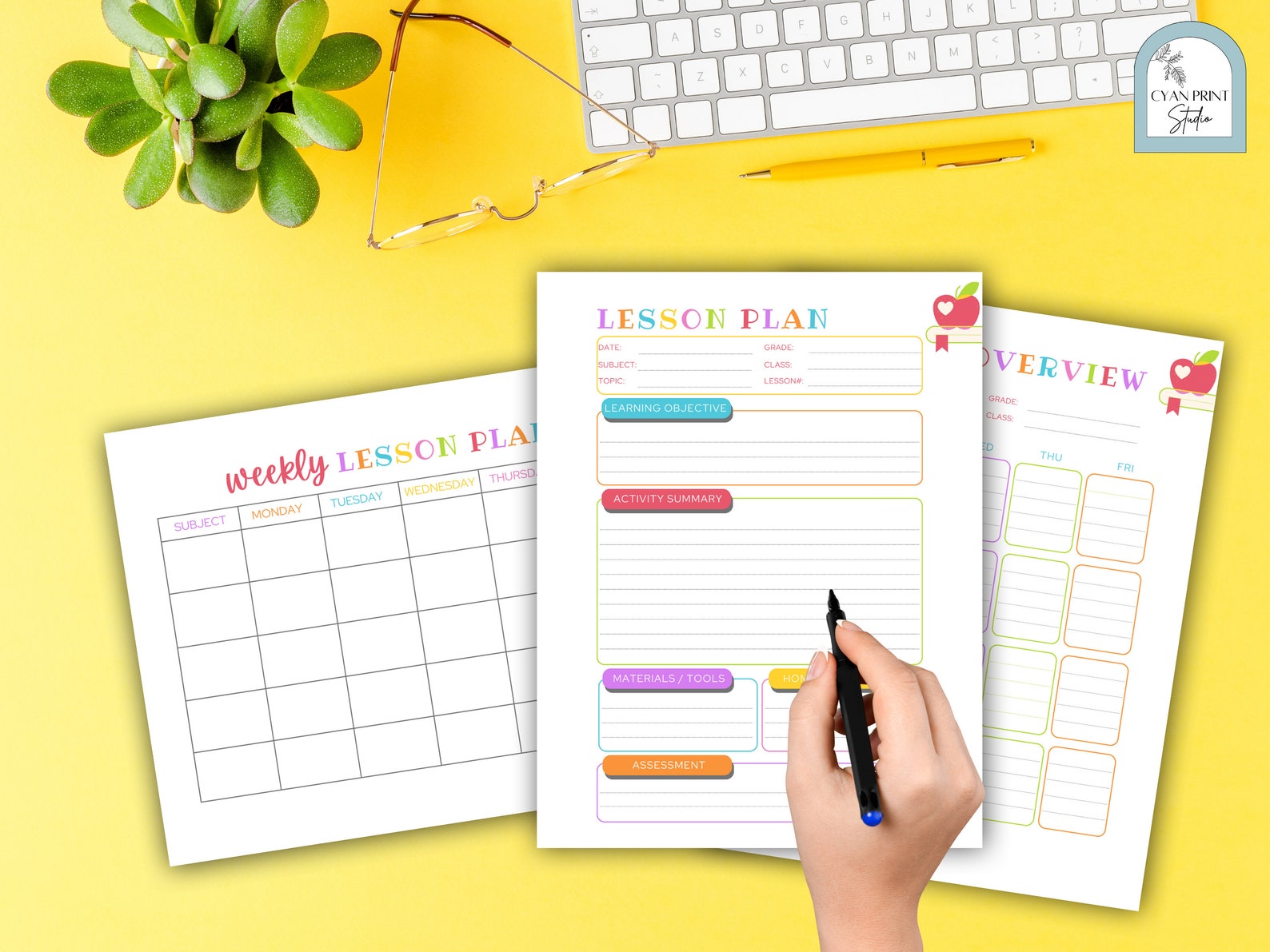 Lesson Plan Template, Lesson Plan Printable, Homeschool Teacher ...
