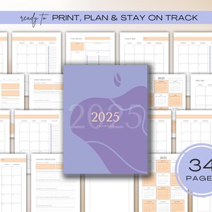 Planner 2025, Monthly Calendar, Daily Planner, Planning Sheets | PDF ...