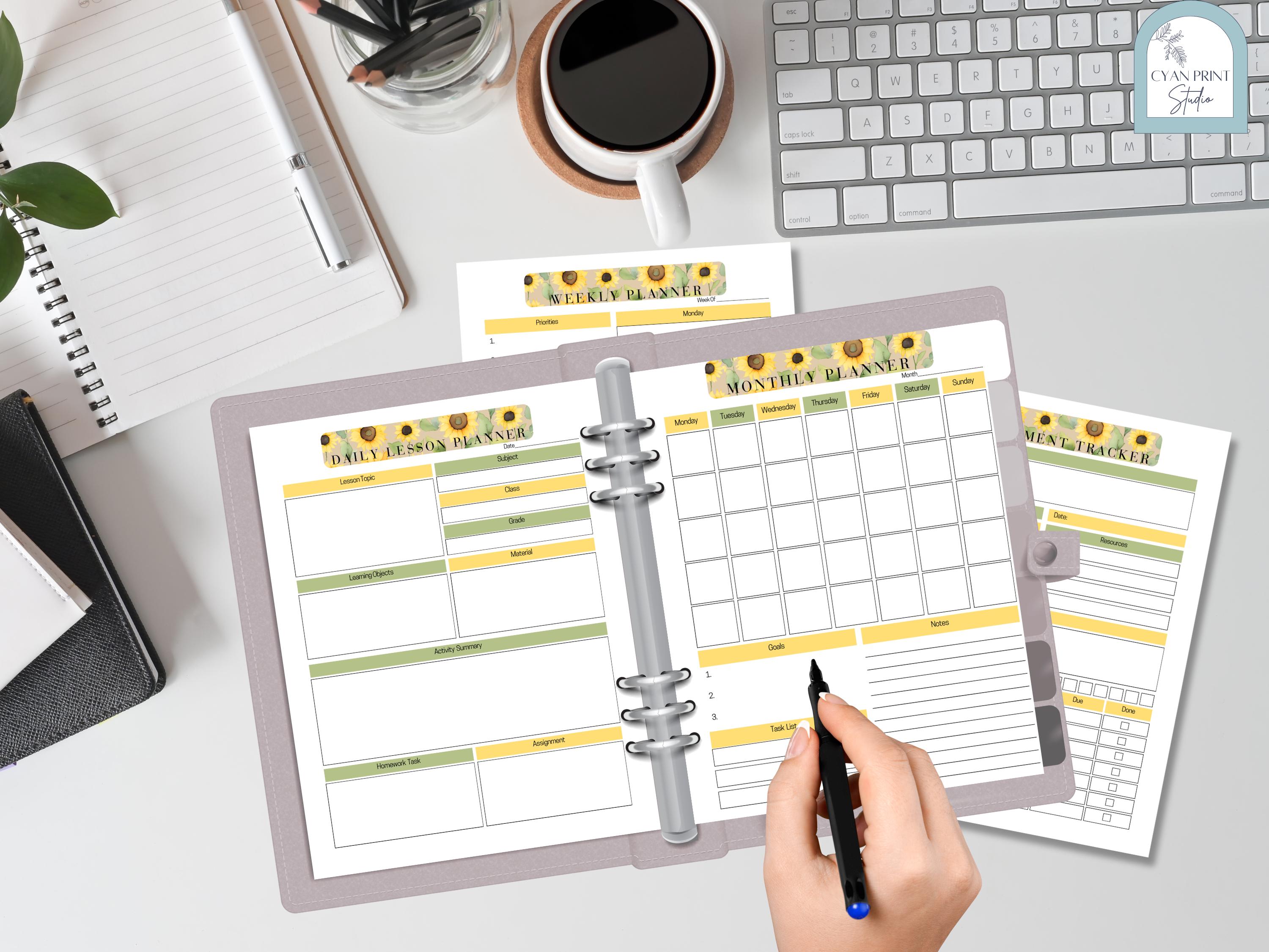 Editable Homeschool Planner, Lesson Plan Printable, Academic Planner ...