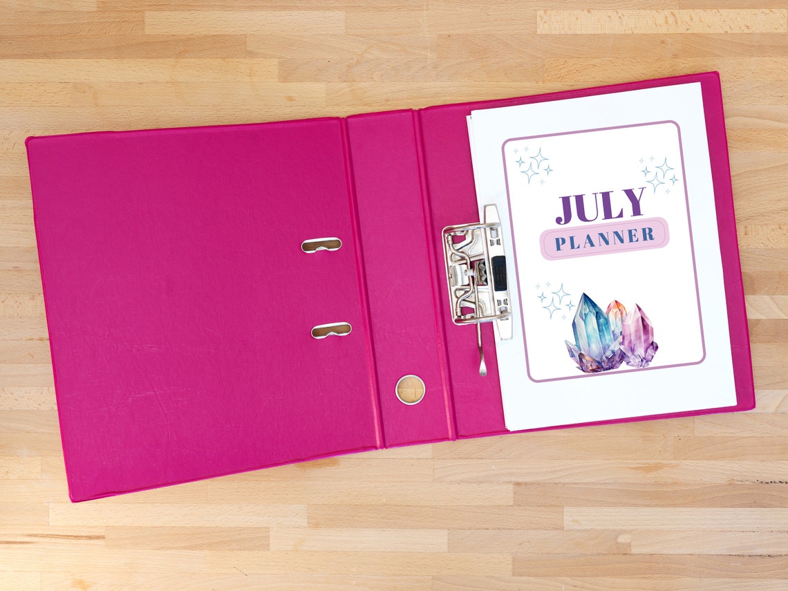 Printable July Planner, Monthly Planner, July Organizer, Daily Planner ...