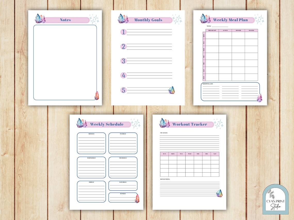 Printable July Planner, Monthly Planner, July Organizer, Daily Planner ...