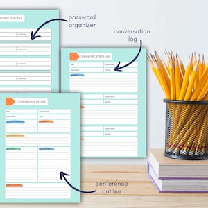 Teacher Planner, Lesson Plan Printable, Academic Schedule, Daily Lesson ...