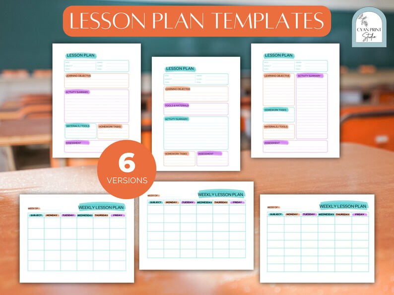 Lesson Plan Template, Lesson Plan Printable, Homeschool Teacher ...