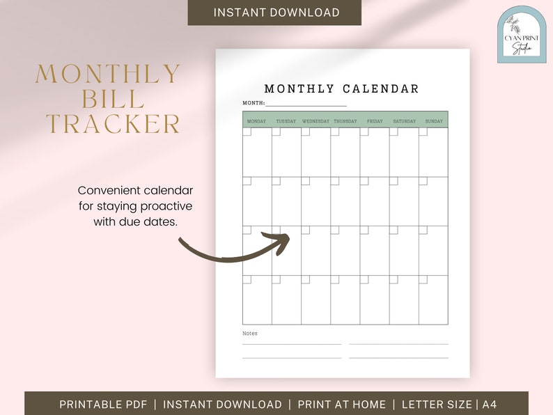Monthly Bill Tracker, Bill Payment, Budget Planner, Finance Planner ...