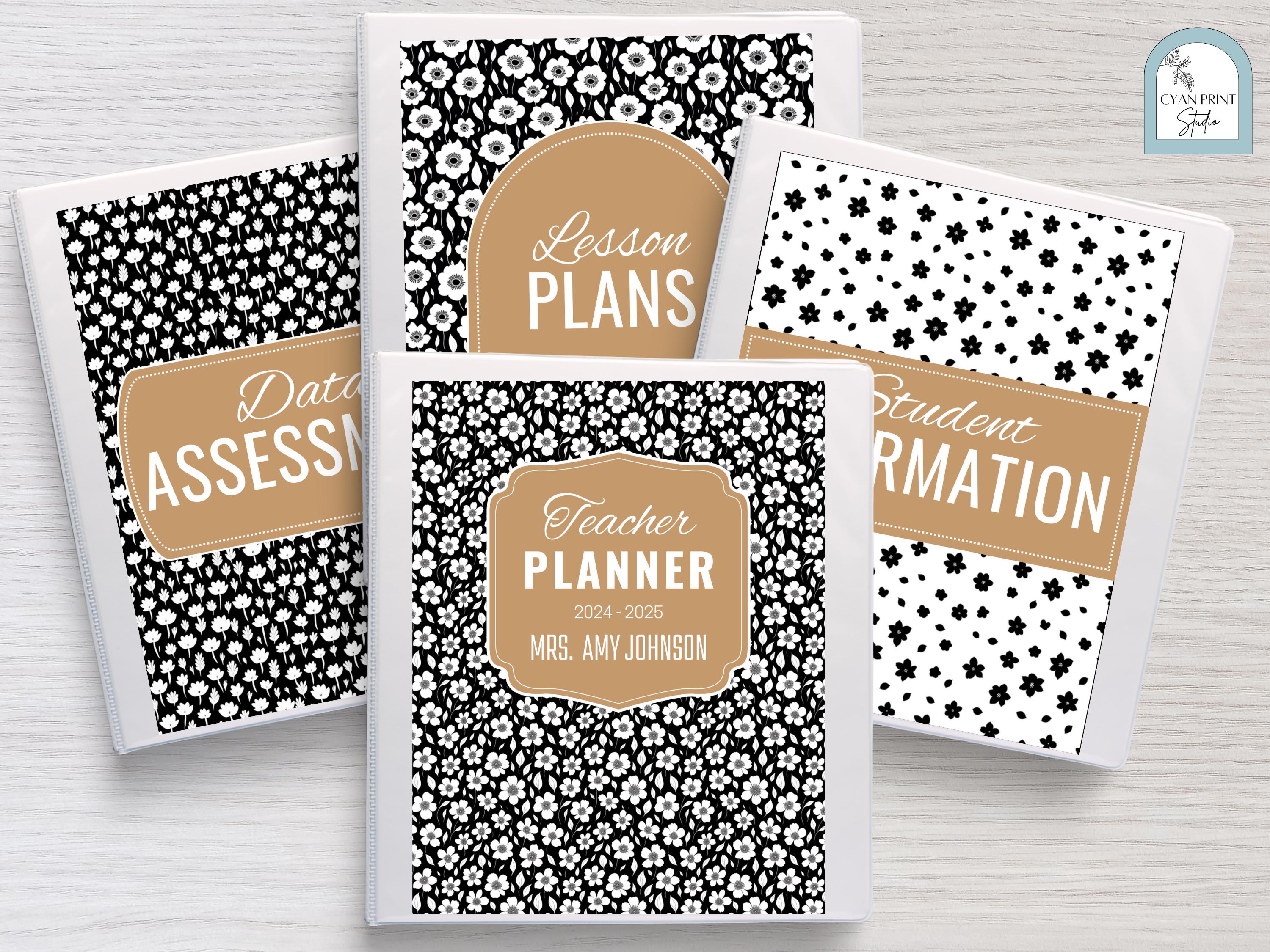 Customizable Classroom Binder & Spine Cover, Educator Organizer ...