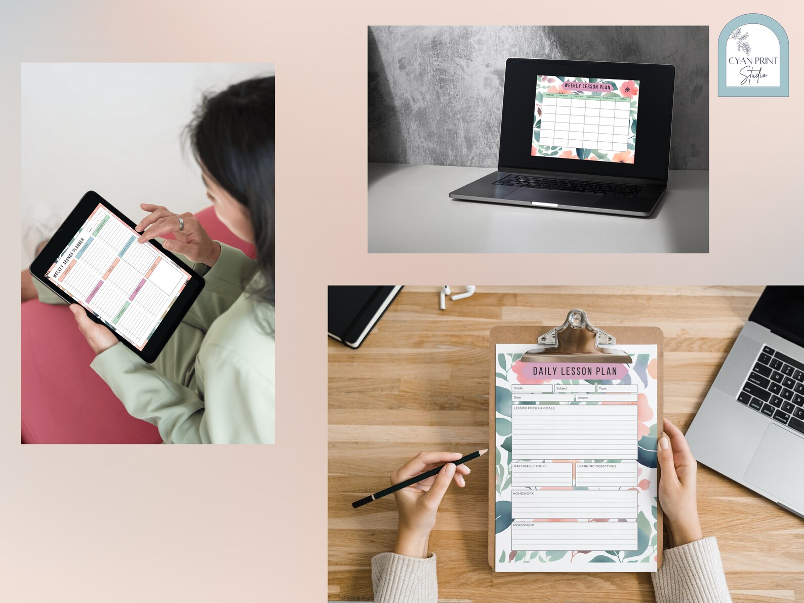 Teacher Planner, Lesson Plan Printable, Academic Schedule, Daily Lesson ...