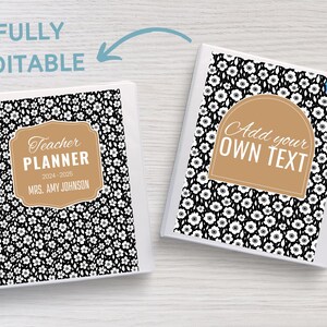 Customizable Classroom Binder & Spine Cover, Educator Organizer ...