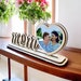 Mom Stand With Heart Shape Photo, Personalized Mom Picture Frame ...