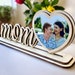 Mom Stand With Heart Shape Photo, Personalized Mom Picture Frame ...