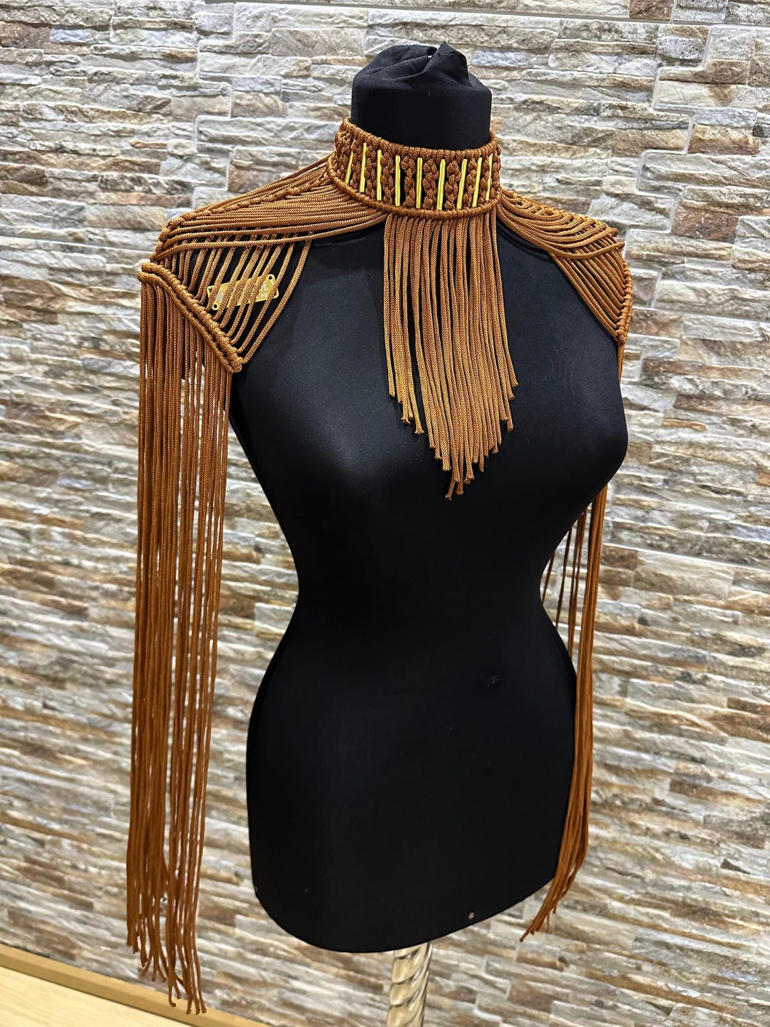 Themis Macrame Shoulder Accessories, Shoulder Piece Tassel Shoulder ...