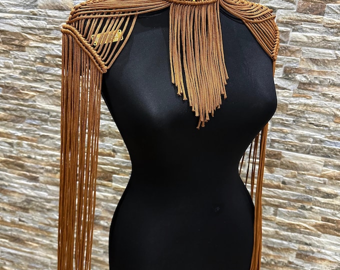 Themis Macrame Shoulder Accessories, Shoulder Piece Tassel Shoulder ...