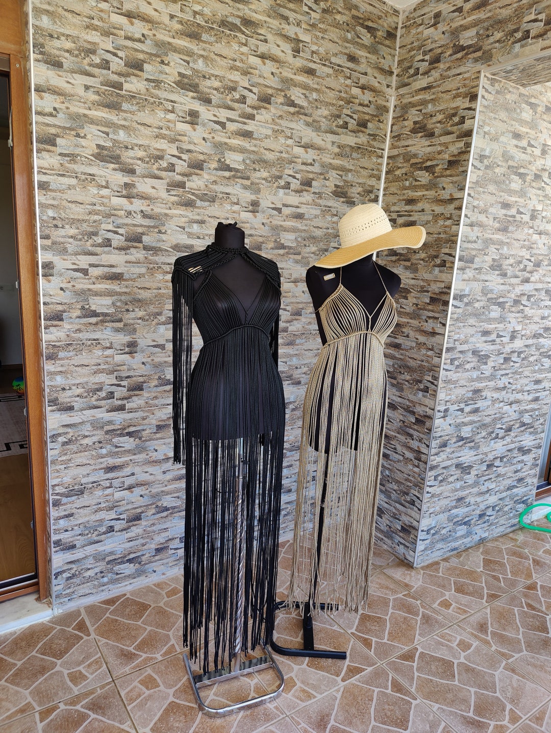Festival Outfit, Macrame Dress, Rave Outfit, Burning Man, Macrame ...