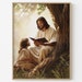 Jesus With Girl in Nature, LDS Picture Christ, the Good Shepherd ...