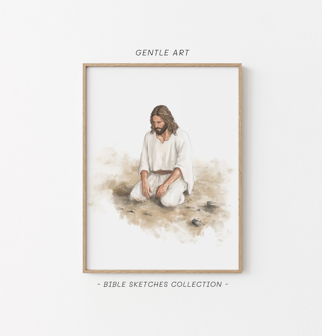 Cristo en el desierto, 40 días de Jesús, Ayuno de Jesús, Retrato de ...