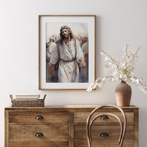 Jesus Crucifixion Painting, Jesus in Chains, Bible Stories, Pastoral ...