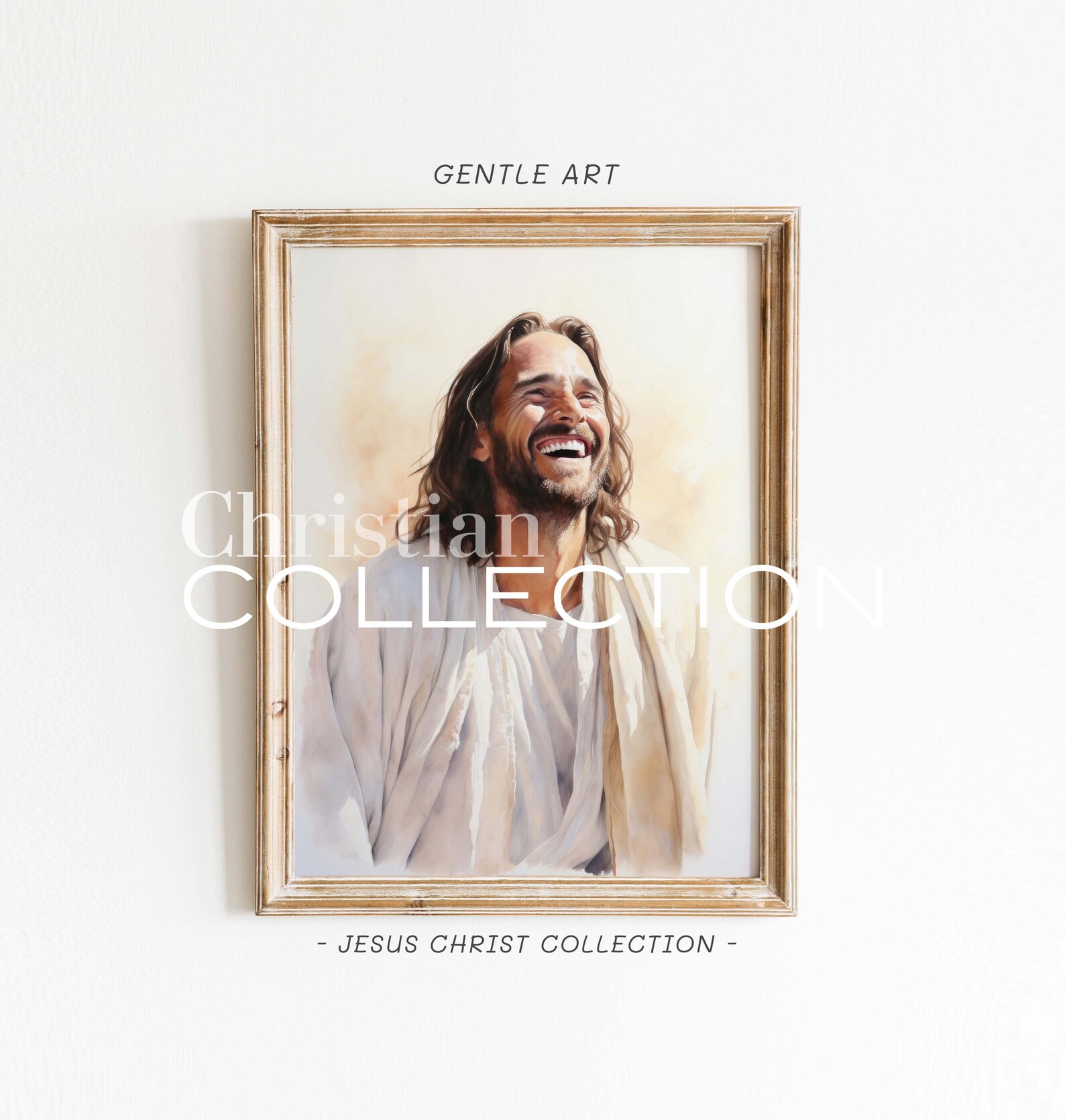 Jesus Laugh, Pastel Color Jesus Portrait Jesus Picture Jesus Images ...