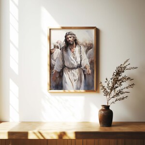 Jesus Crucifixion Painting, Jesus in Chains, Bible Stories, Pastoral ...