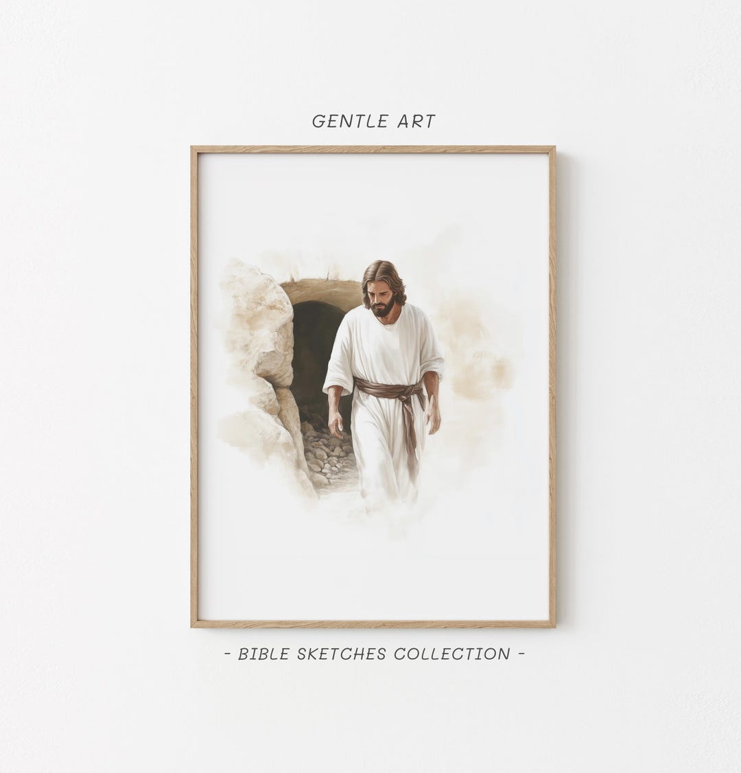 Empty Tomb Easter Art, Ressurected Jesus Lds Easter Digital Prints ...