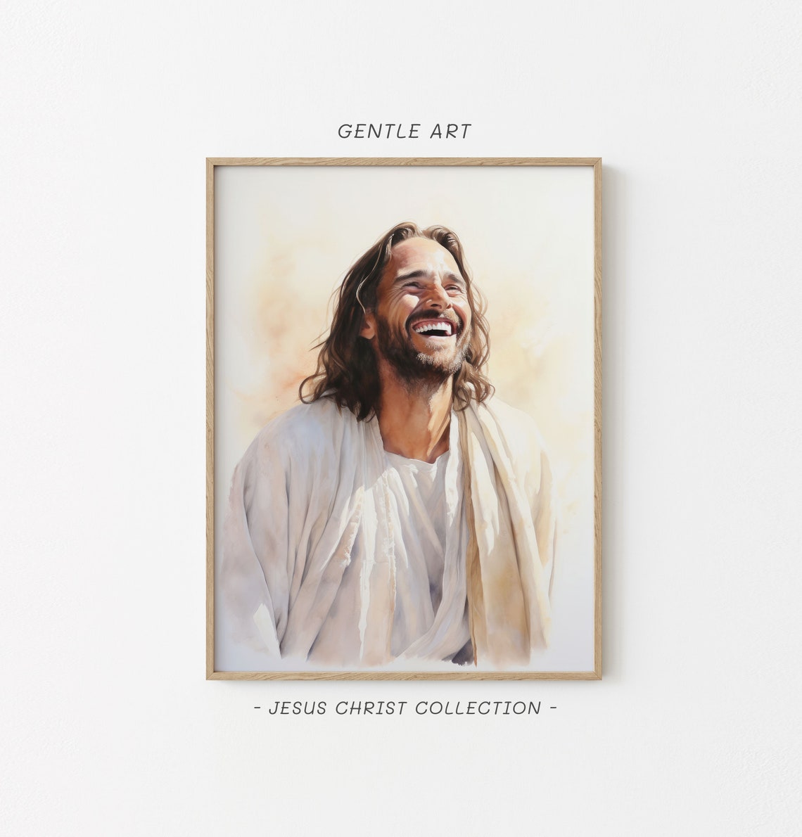 Jesus Laugh, Pastel Color Jesus Portrait Jesus Picture Jesus Images ...