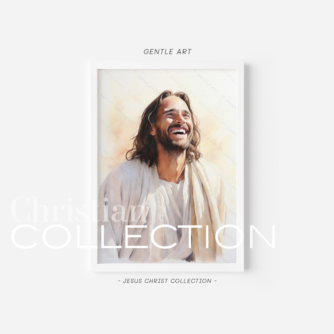 Jesus Laugh, Pastel Color Jesus Portrait Jesus Picture Jesus Images ...