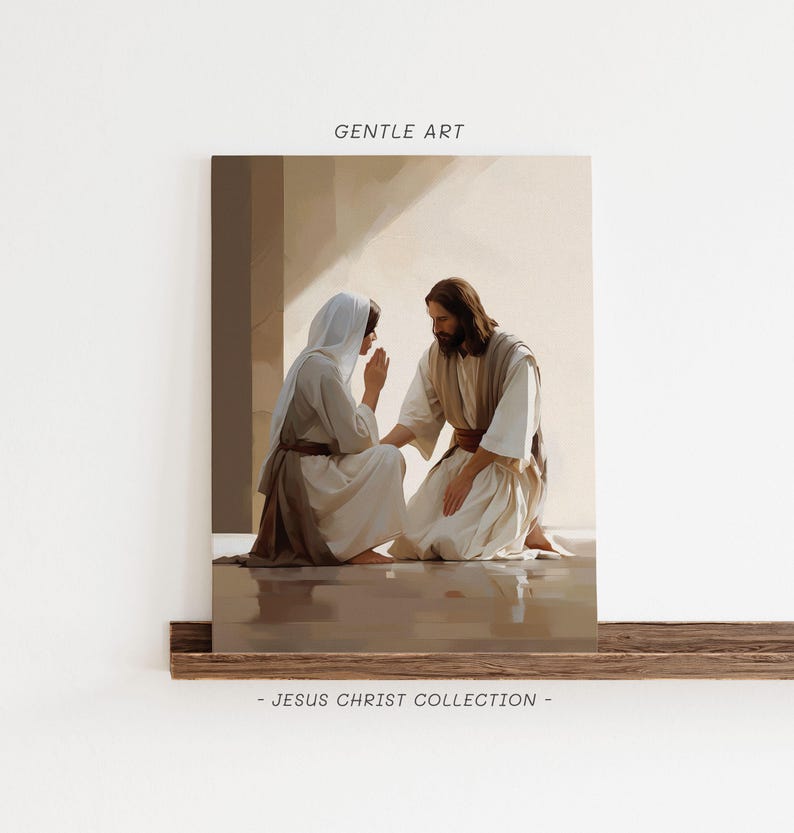 Woman Touches Jesus Garment, Jesus Heals Woman, Jesus Picture, Jesus ...