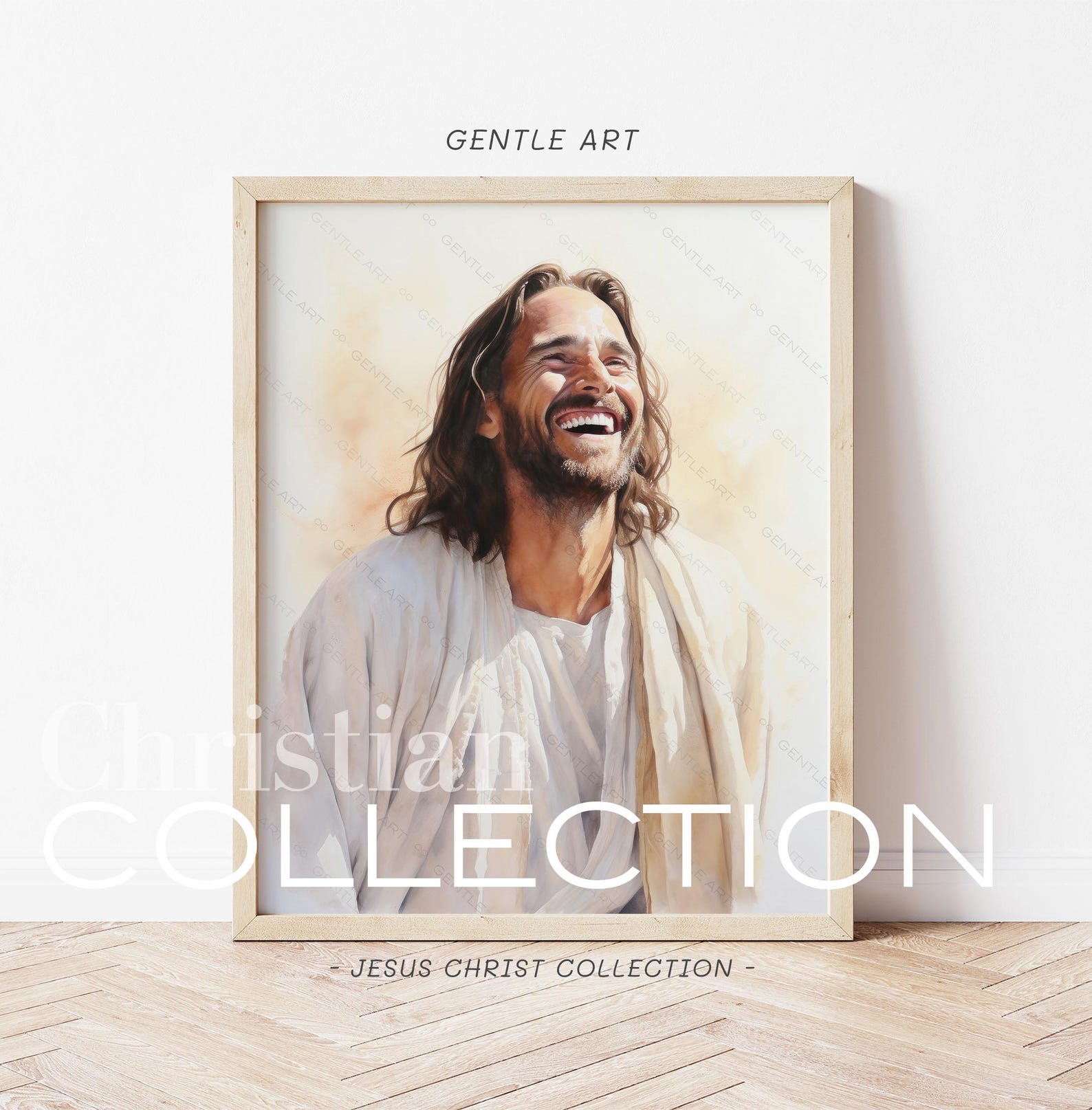 Jesus Laugh, Pastel Color Jesus Portrait Jesus Picture Jesus Images ...