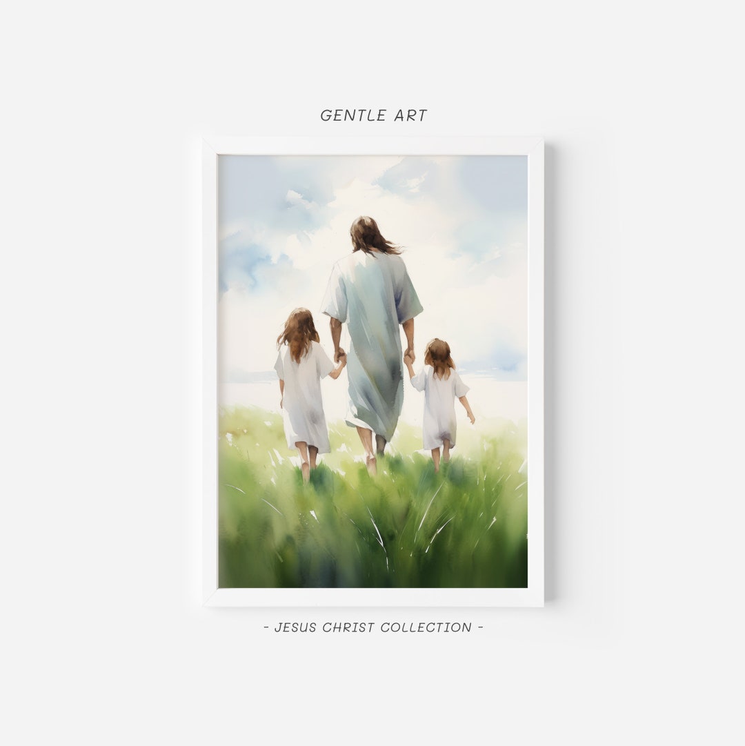 Jesus Christ Sisters Girl Painting, Jesus Picture, Jesus Images, Bible ...