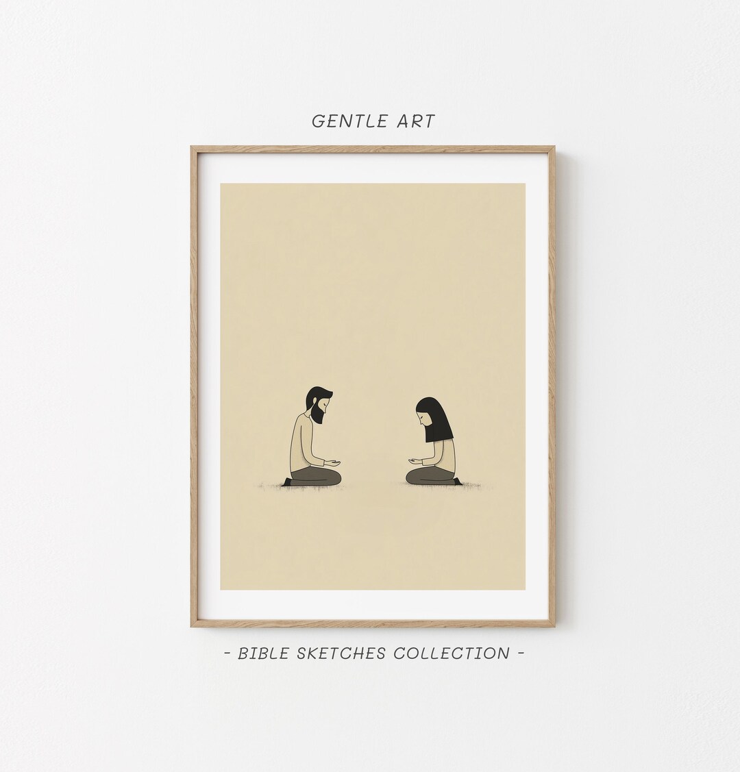 Praying Together Boho Bible Sketch, Family Prayer, Family Blessings ...