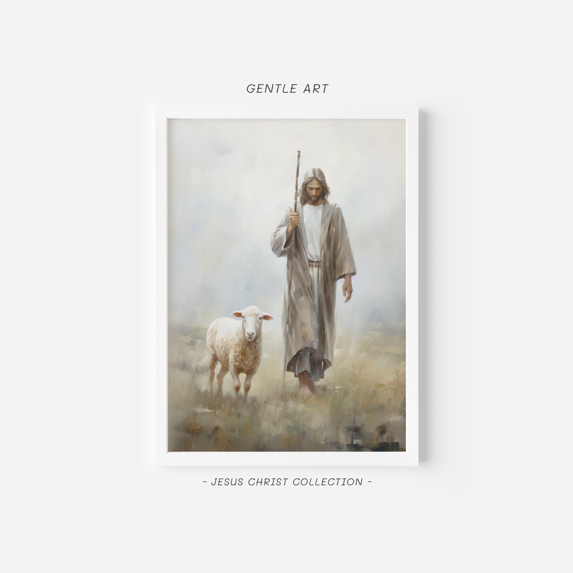 Jesus Leaves the 99 Sheep, Parable of the Lost Sheep, Jesus Picture ...
