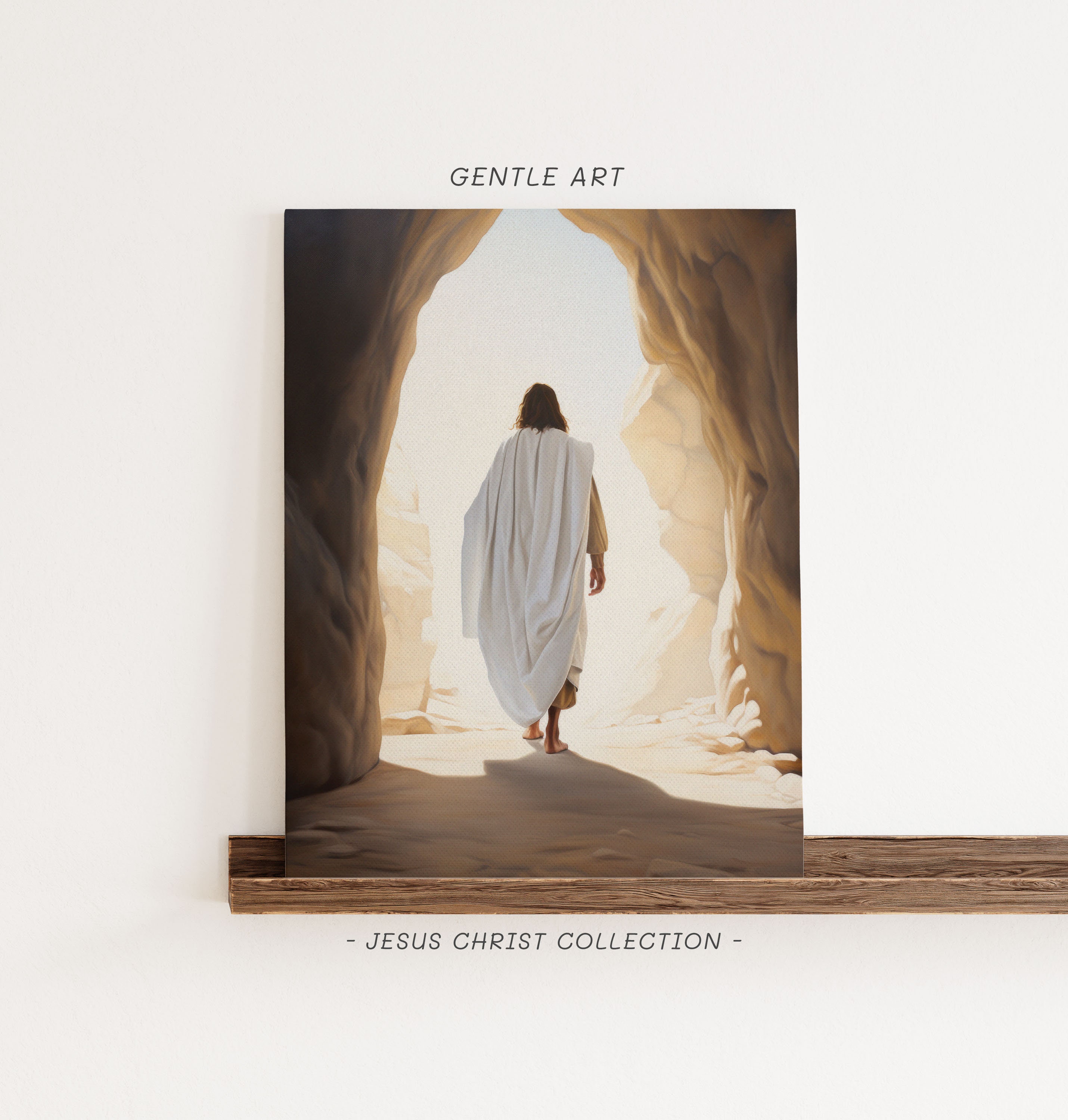 Jesus Christ Resurrected, Easter Painting, Jesus Christ Leaving the ...