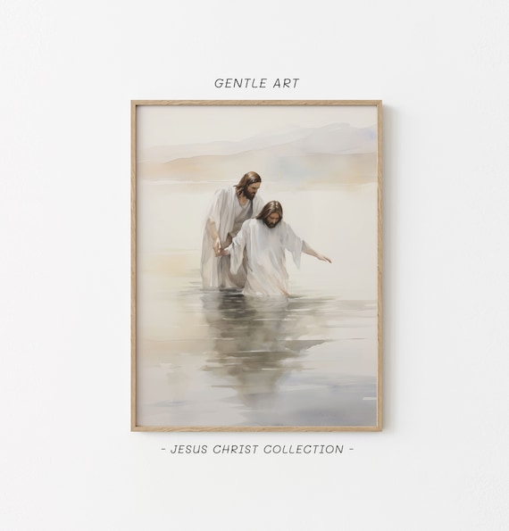 Jesus Baptism Painting