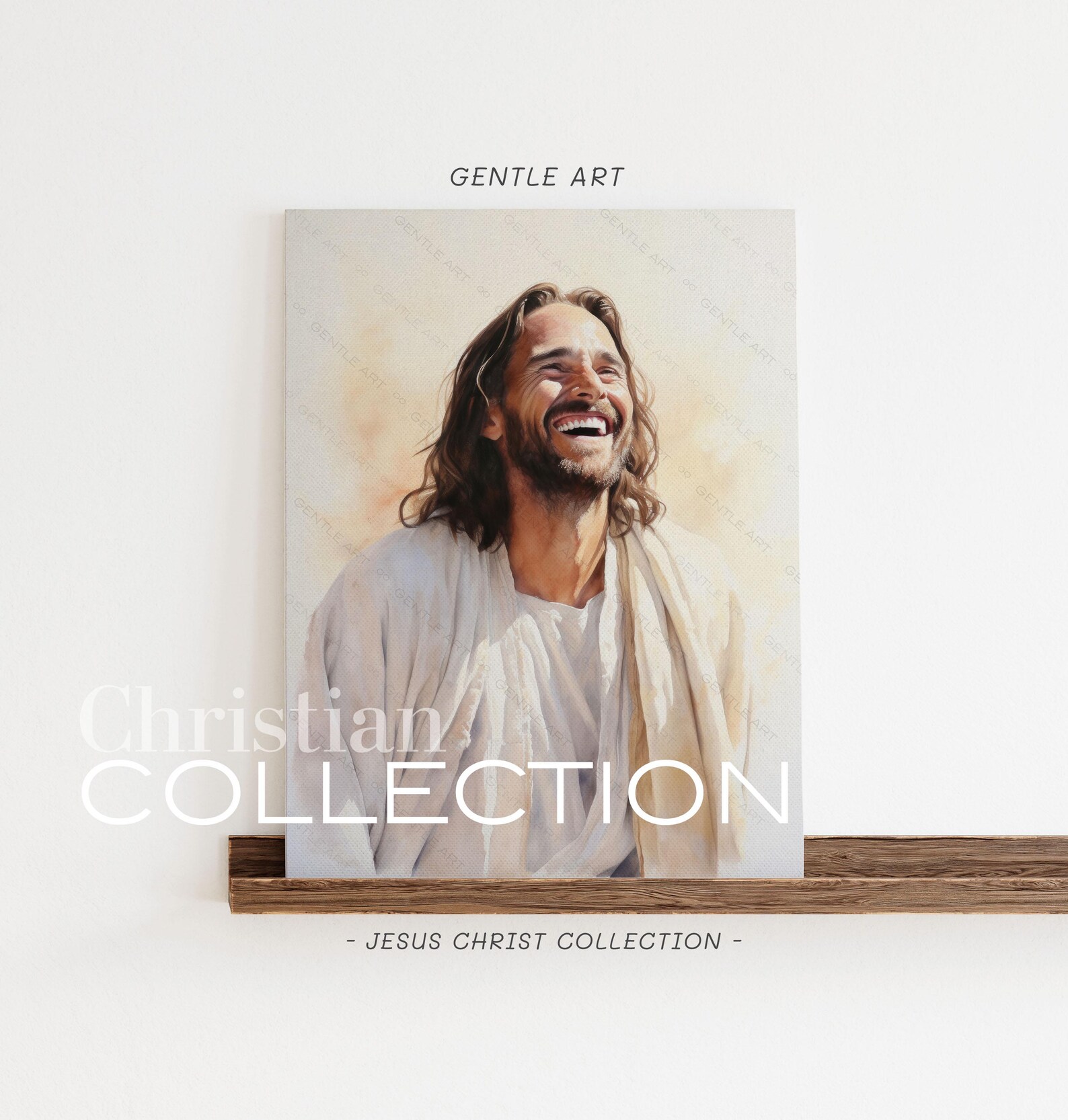 Jesus Laugh, Pastel Color Jesus Portrait Jesus Picture Jesus Images ...