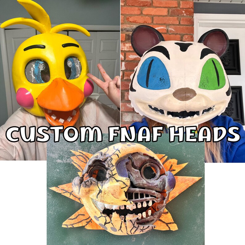 Custom Five Nights at Freddy's Fnaf 3d-printed Cosplay Head Deposit for ...