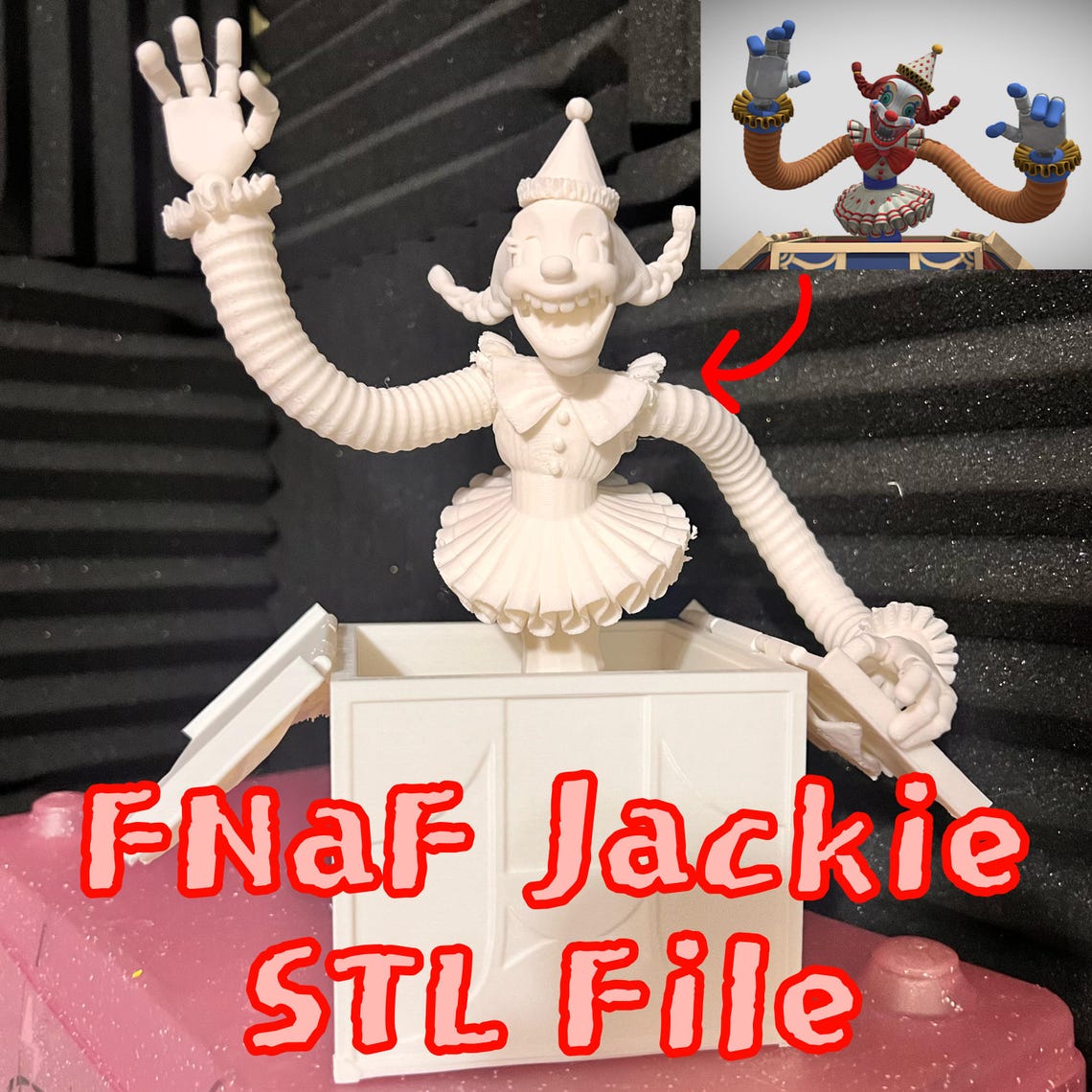 Five Nights at Freddy's Fnaf Secret of the Mimic Jackie STL File for 3D ...