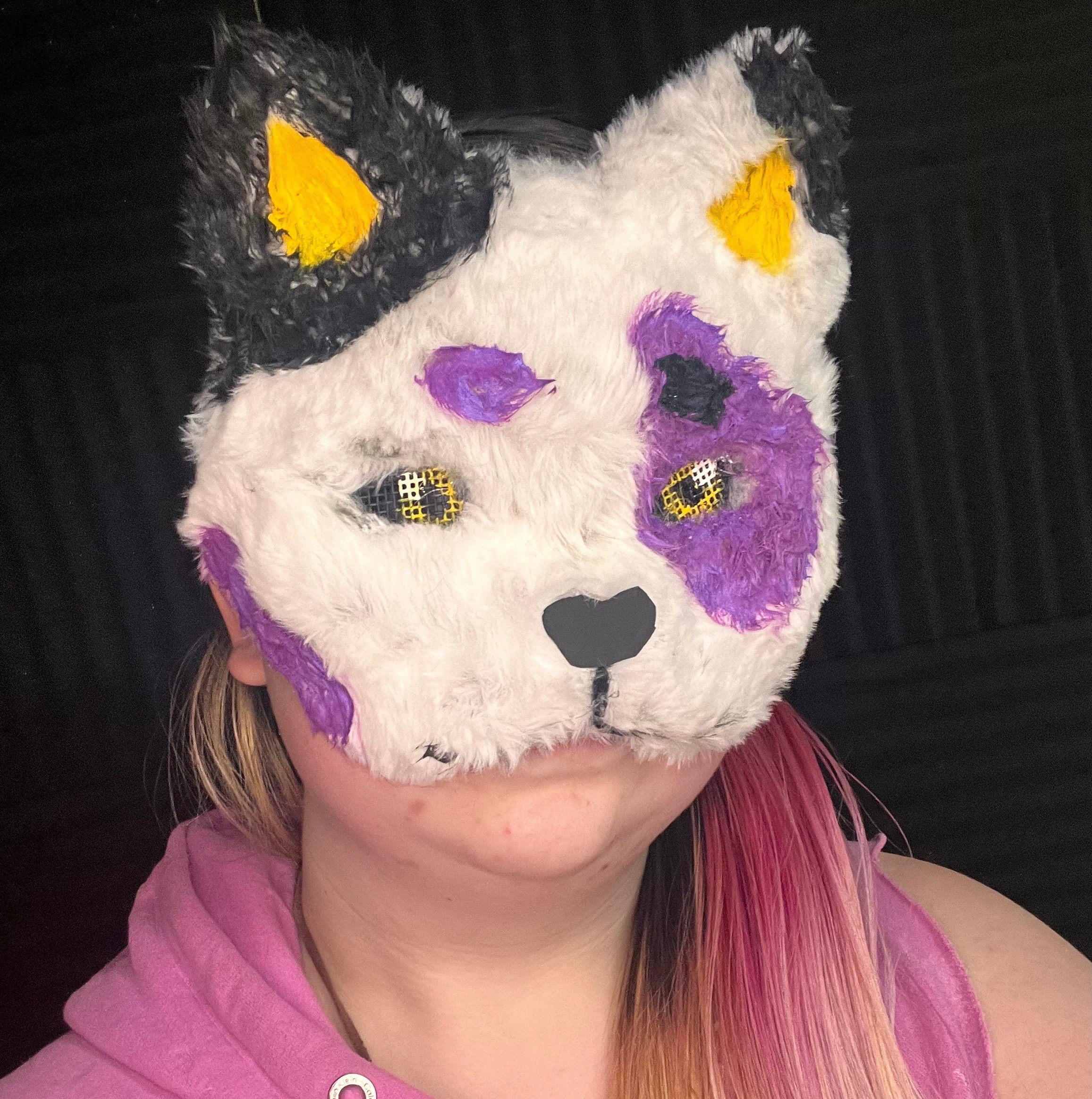Non-binary Themed Calico Cat Therian/furry Mask - Etsy
