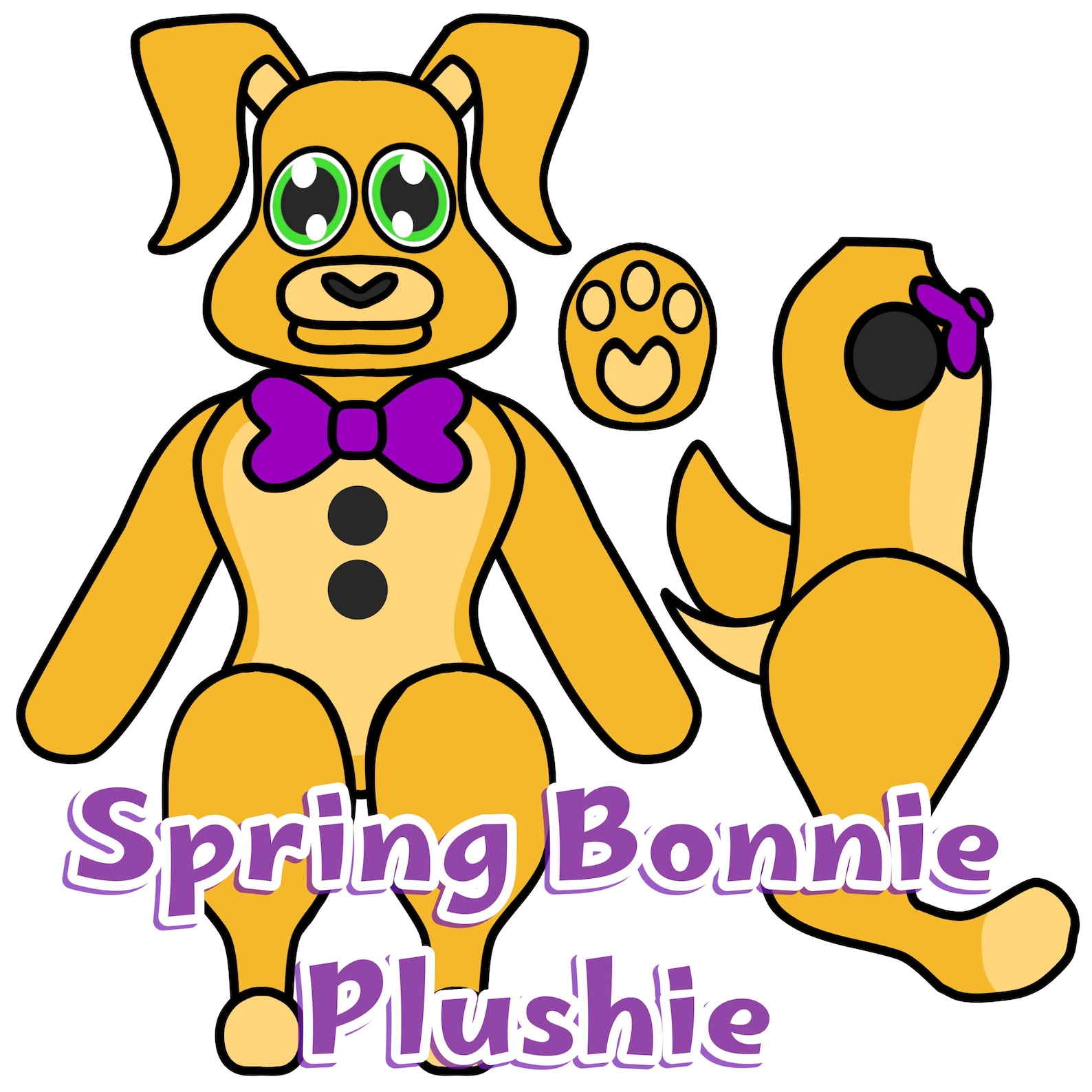 Fnaf Springbonnie Handmade Plushie Made-to-order Five Nights at Freddy ...