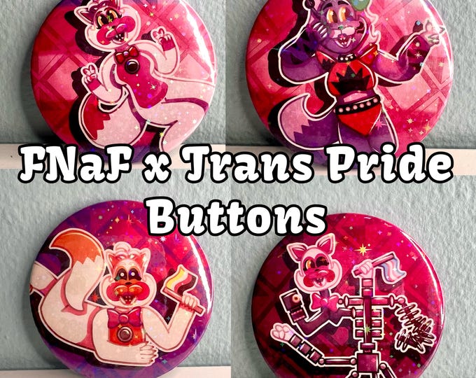 Five Nights at Freddy's Fnaf X Trans Pride Roxy Funtime Foxy Mangle ...