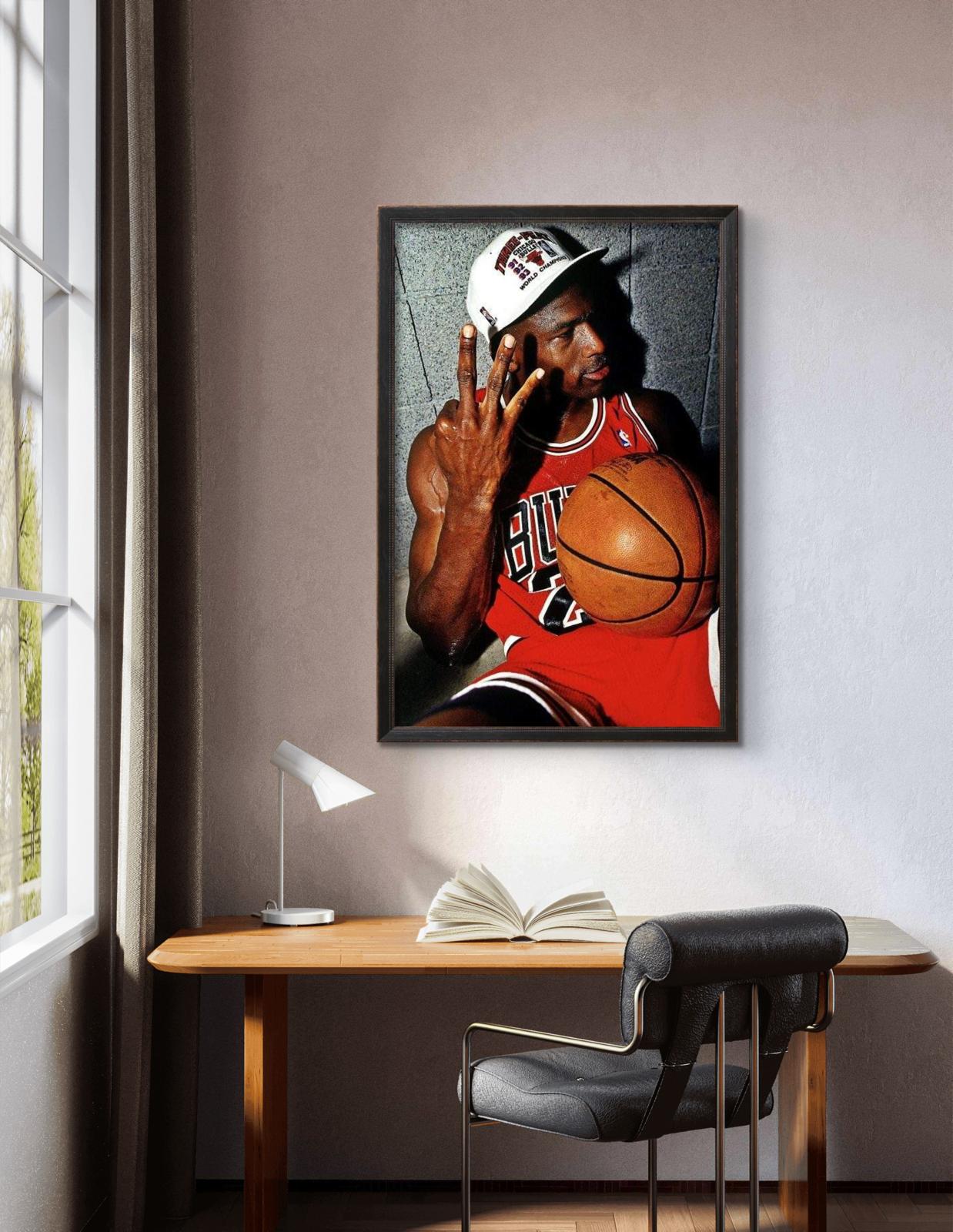 Michael Jordan Poster, Retro Basketball Star Rolled Posters, Vintage ...