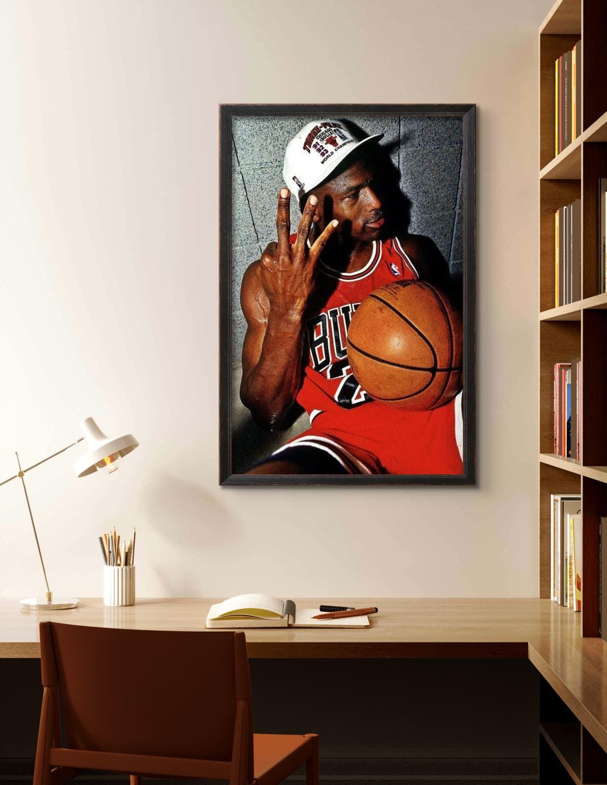 Michael Jordan Poster, Retro Basketball Star Rolled Posters, Vintage ...