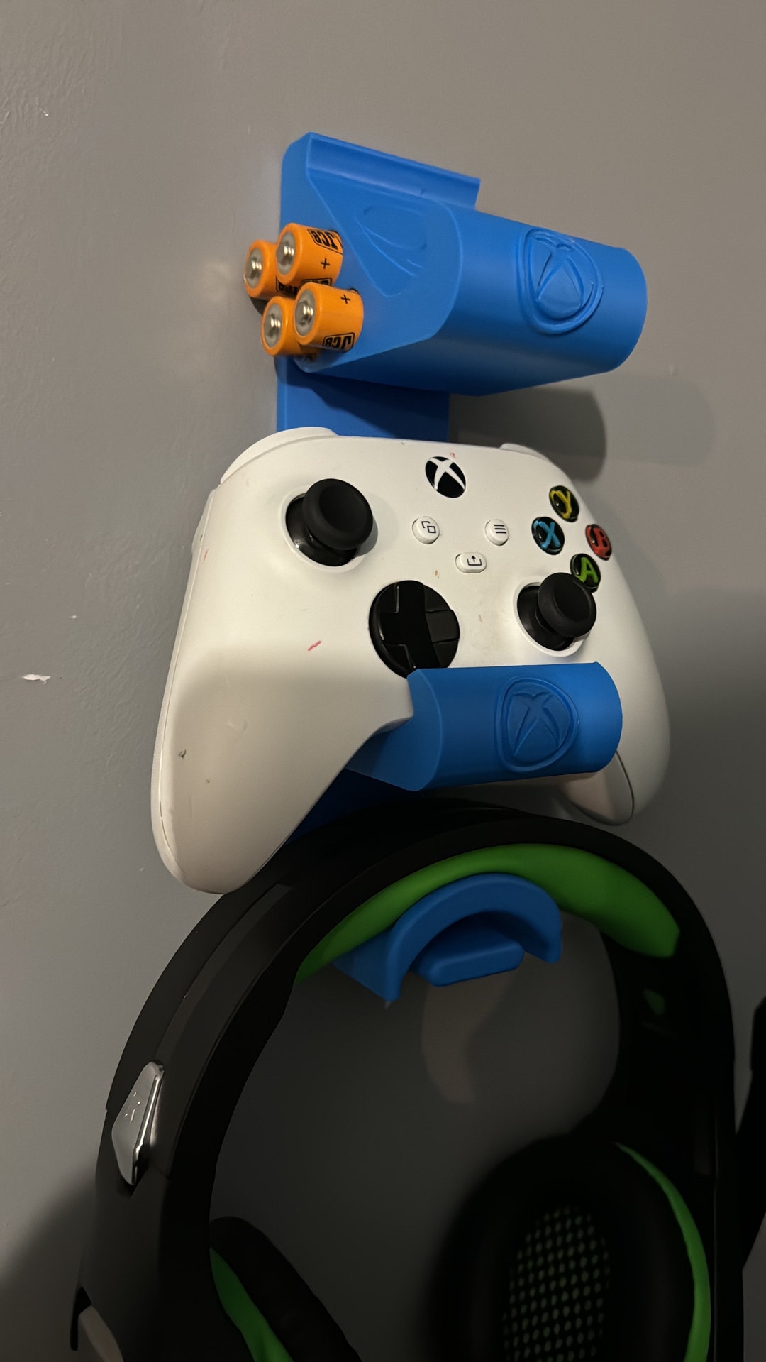 Xbox Double Controller Holder With Headset Hanger Also Holds 8 ...