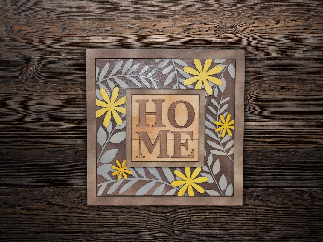 Decor Sign Svg / Home Decor Svg / Ready Cut File / Multilayer Laser Cut ...