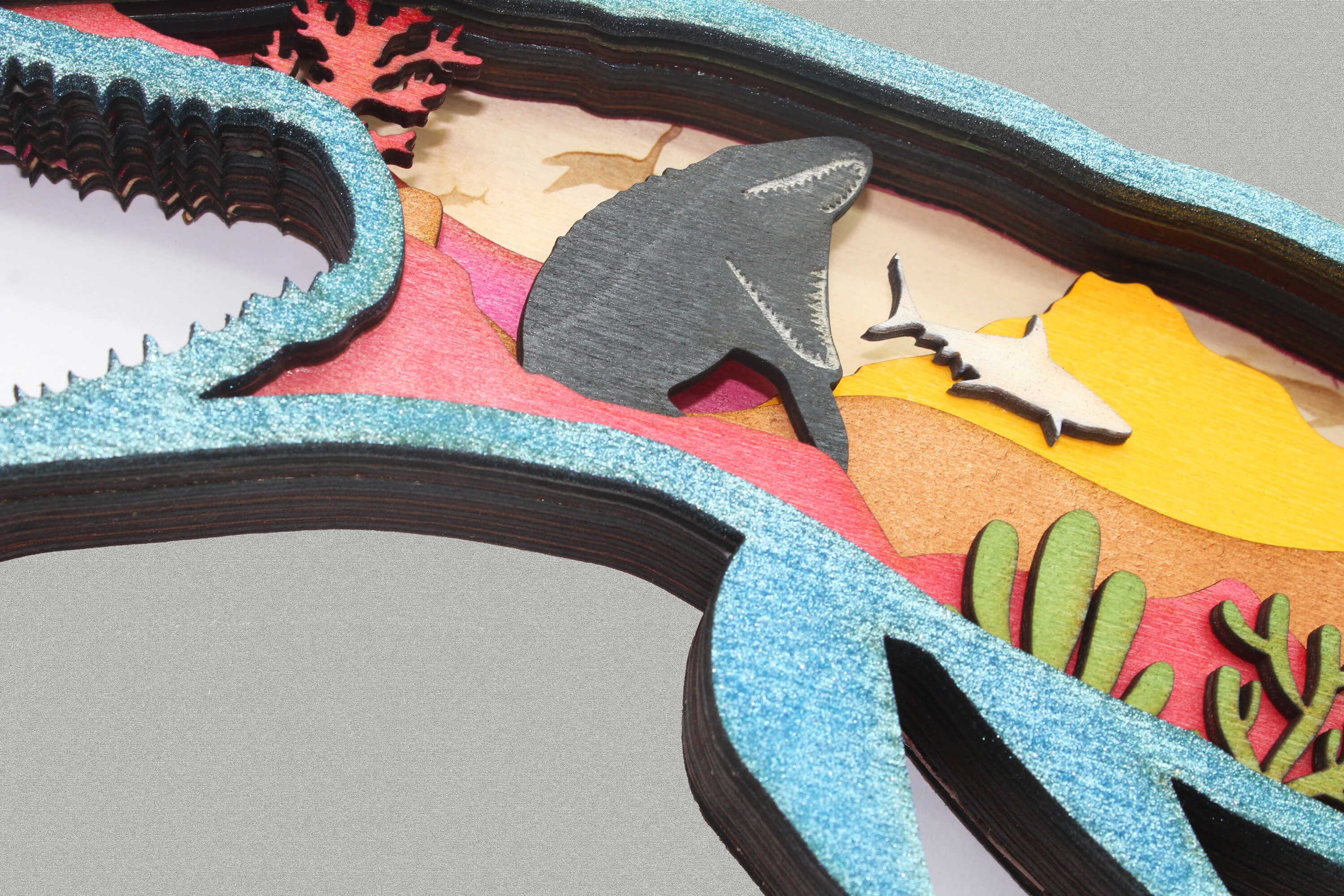 Mosasaurus SVG, Laser Cut File, Layered Dinosaur for Glowforge, 3D ...