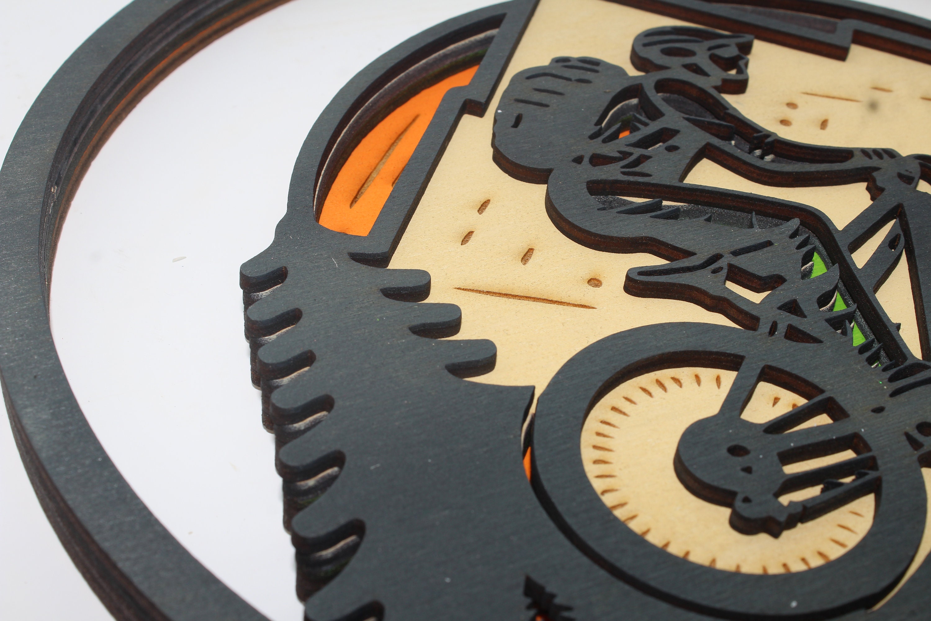 Bike SVG / Laser Cut Files / Layered Mountain Biking for Glowforge / 3D ...