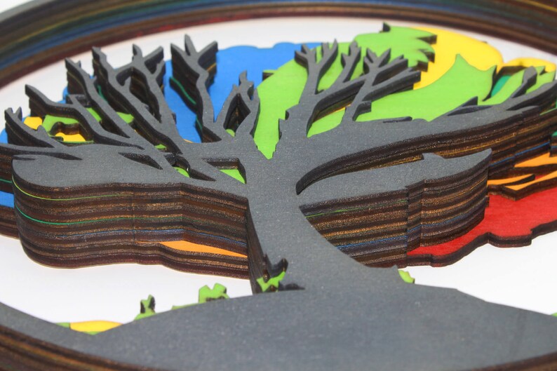 Wall Art SVG / Home Decor / Tree SVG / Laser Cut Files / 3D Effect ...