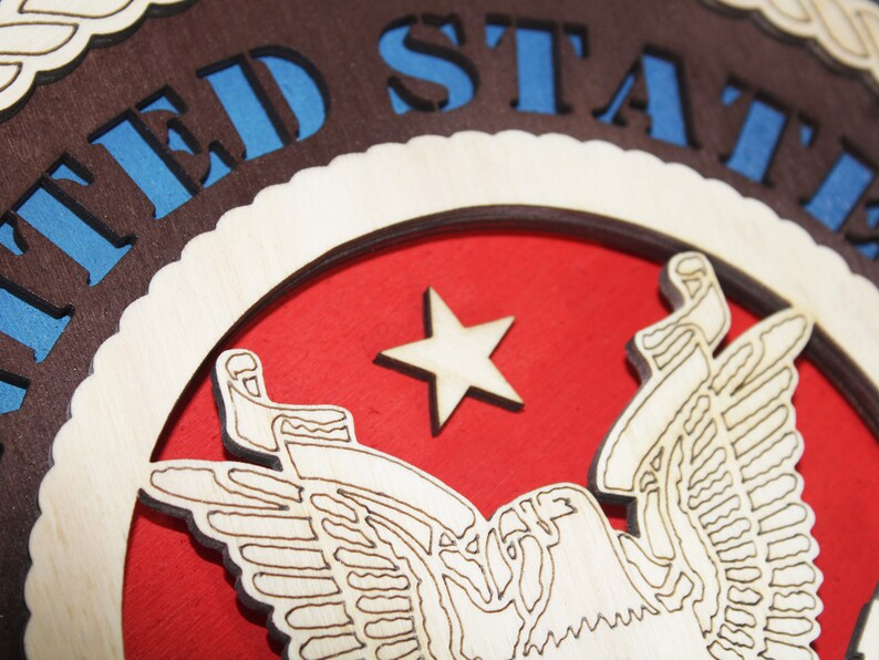 USA Plaque SVG, Army Plaque SVG, Military Plaque, Laser Cut Files ...