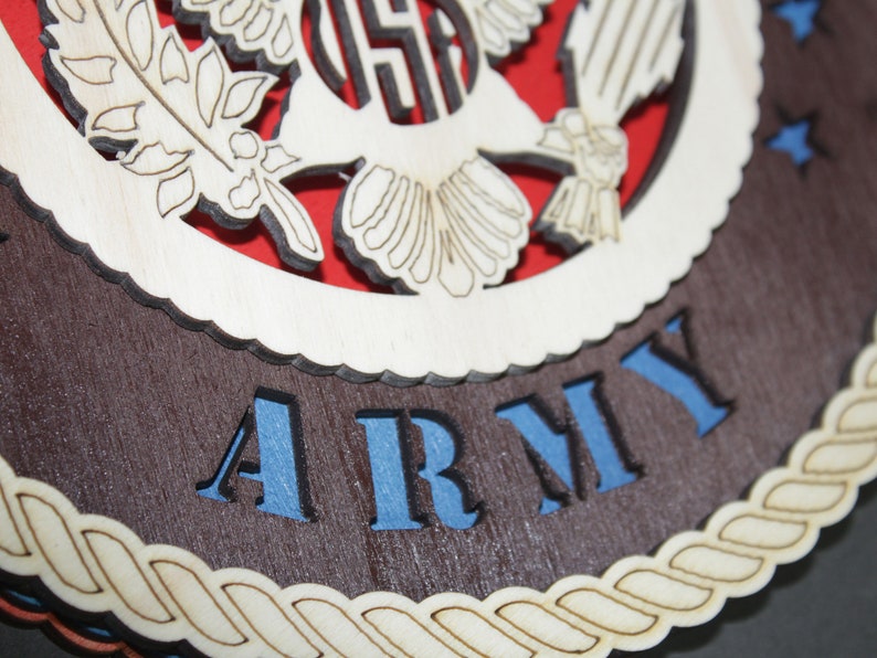 USA Plaque SVG, Army Plaque SVG, Military Plaque, Laser Cut Files ...