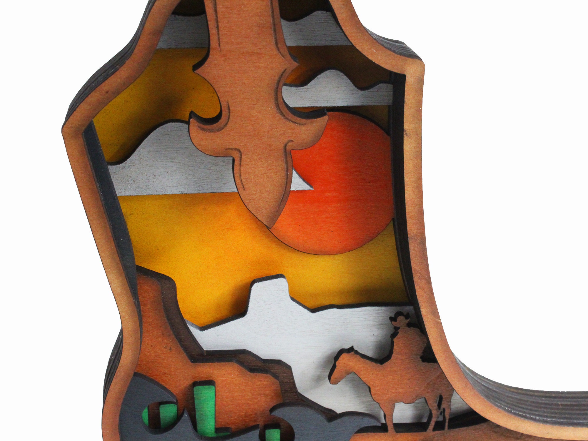 Cowboy Boots SVG / Laser Cut Files / 3D Effect / Project File for ...