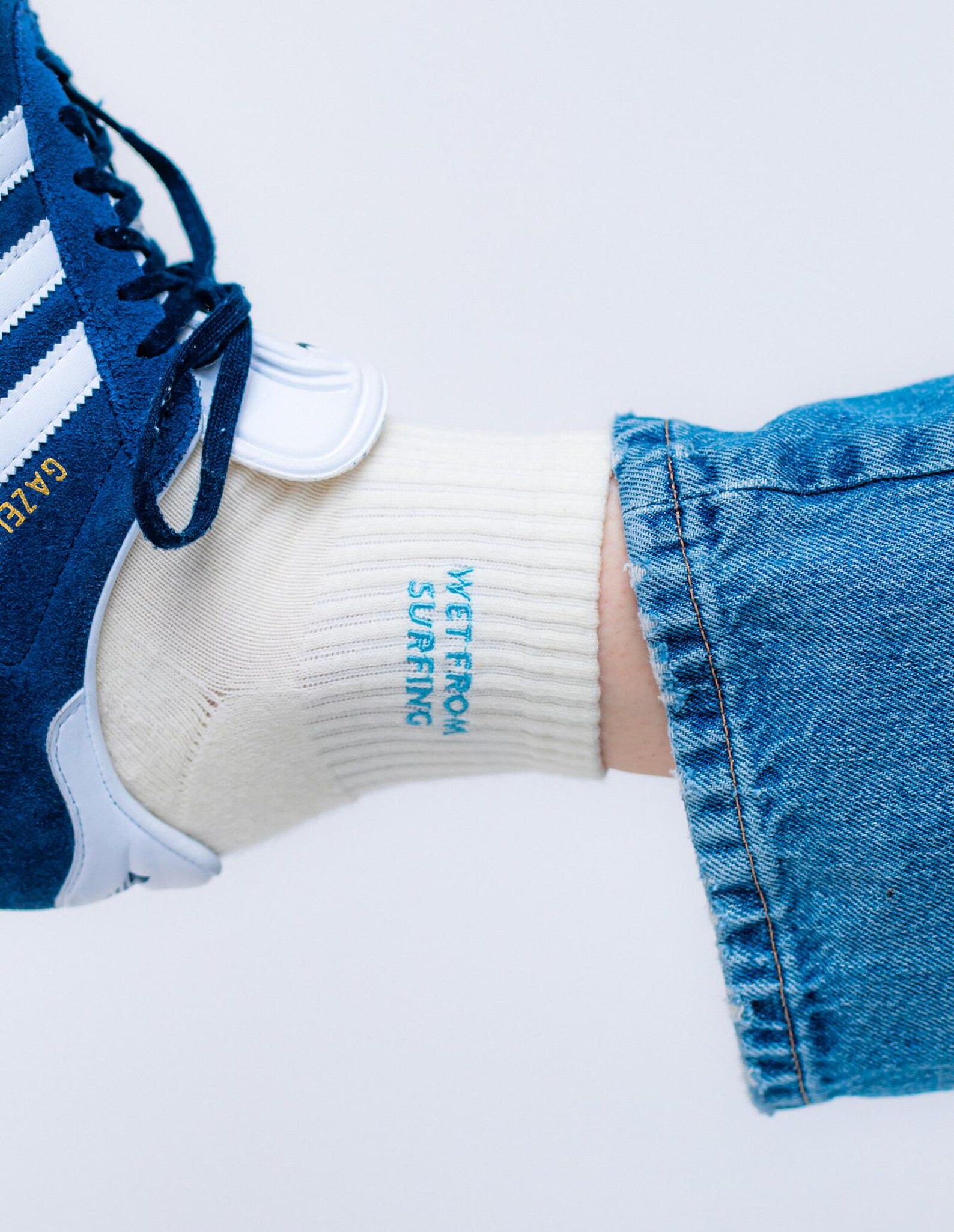 Wet From Surfing | Surf Socks | Surf Lover | off White Cushy Cotton ...