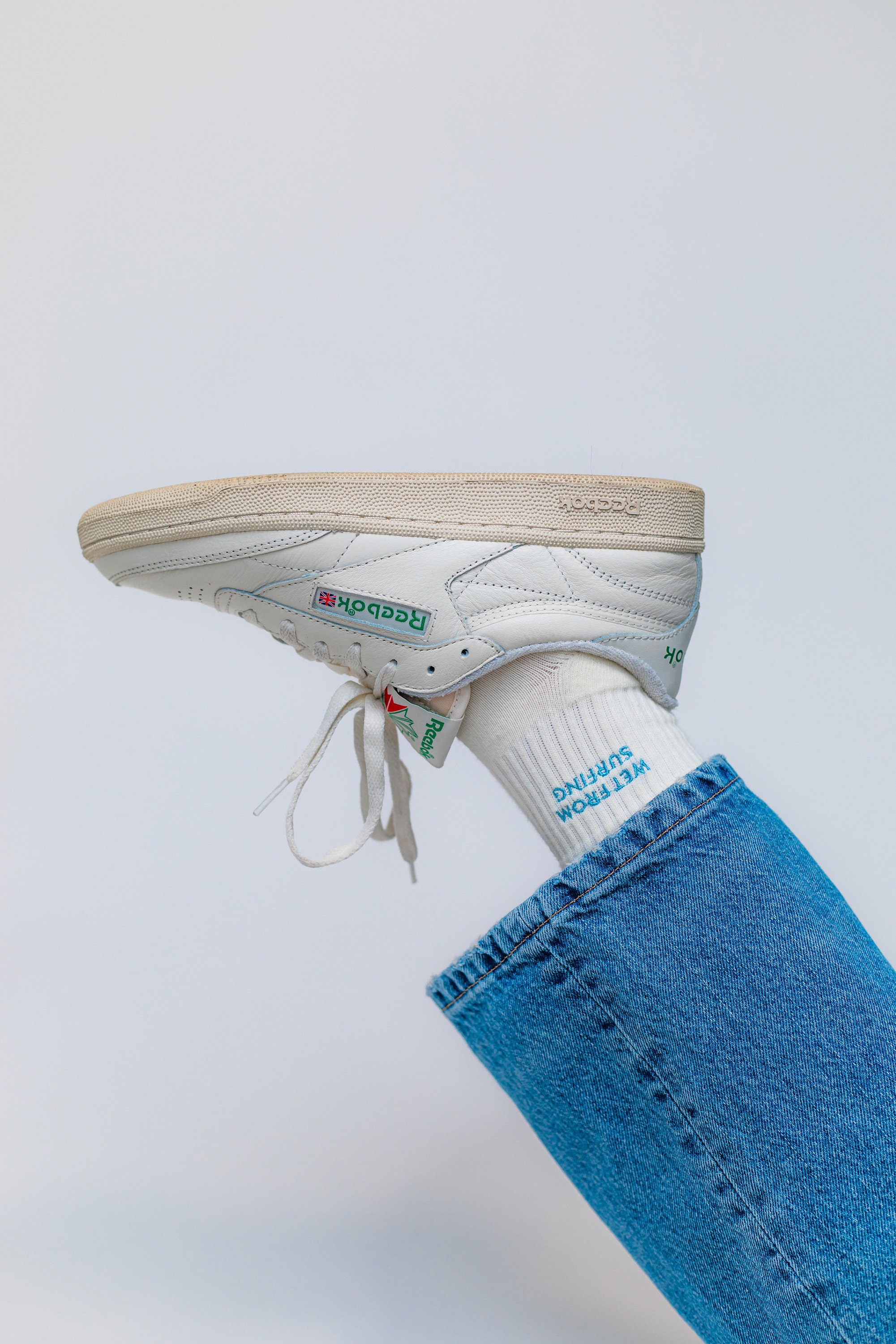 Wet From Surfing | Surf Socks | Surf Lover | off White Cushy Cotton ...